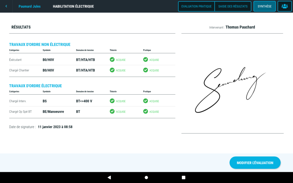 Module Habilitation Electrique - weCERT